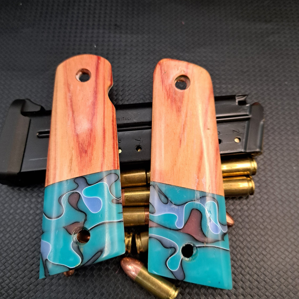 Tulip Wood, Epoxy Resin and G10 1911 Grips Full Size & Commander – Buckaroo House
